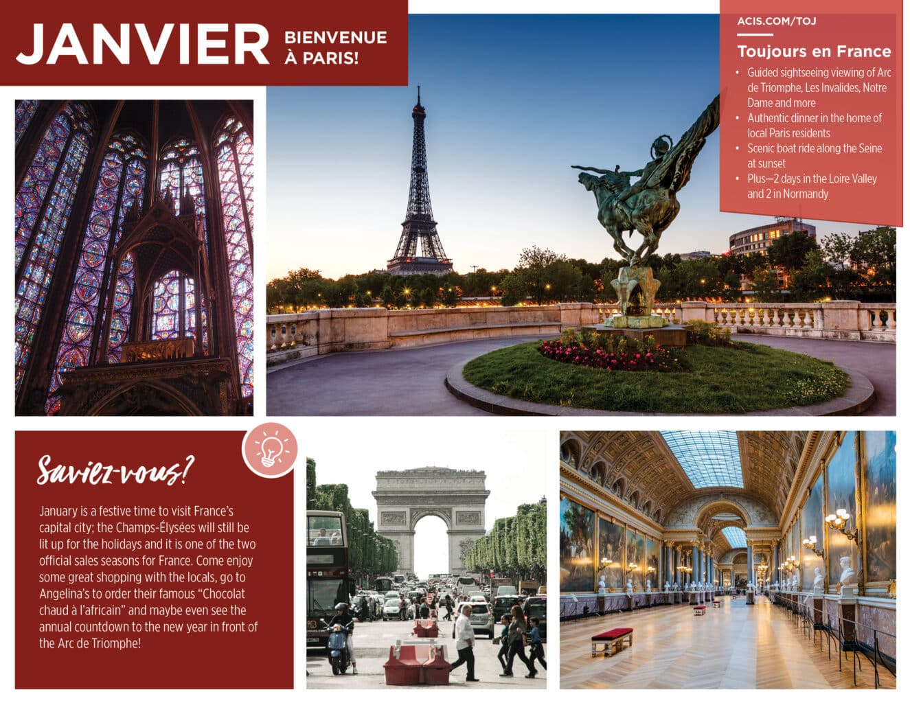 Language Cultural Calendars | ACIS Educational Tours