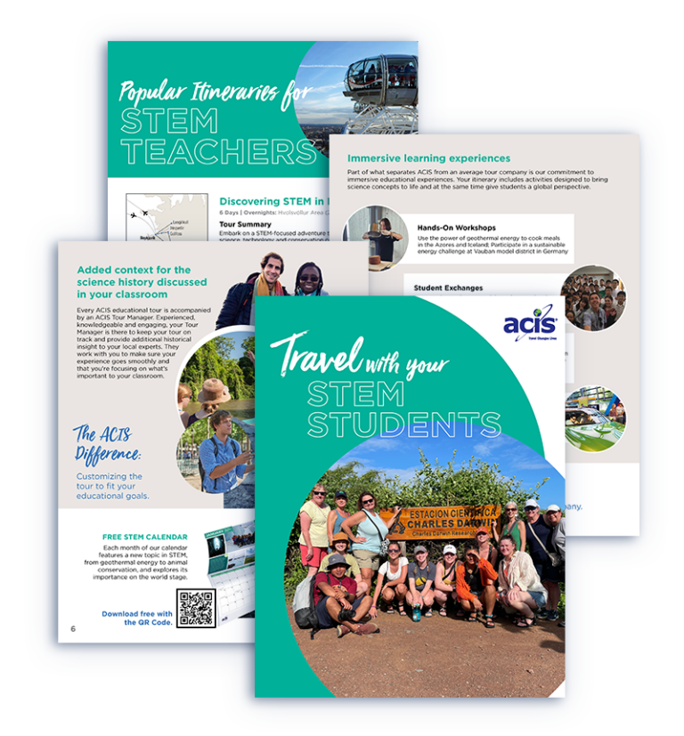 New ACIS Travel Brochure for STEM Teachers | ACIS Educational Tours